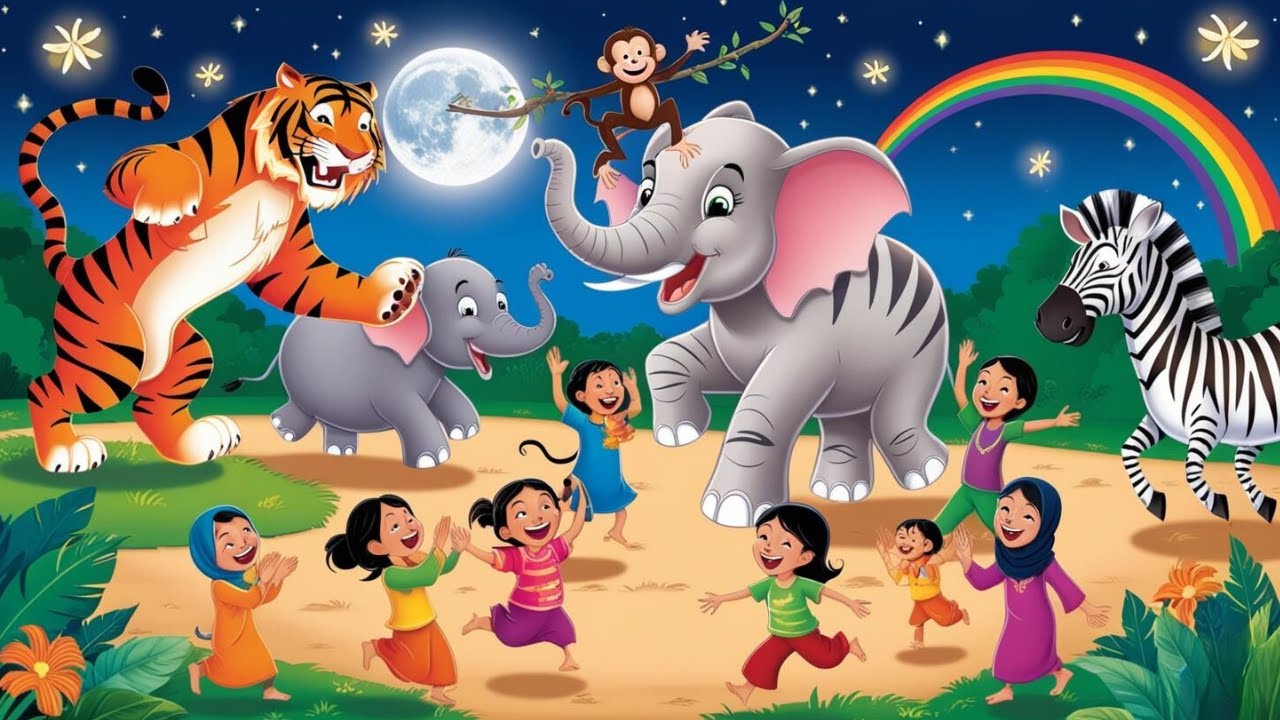 The Animal Jungle Jive: Kids Animated jungle Fun Time. - YouTube