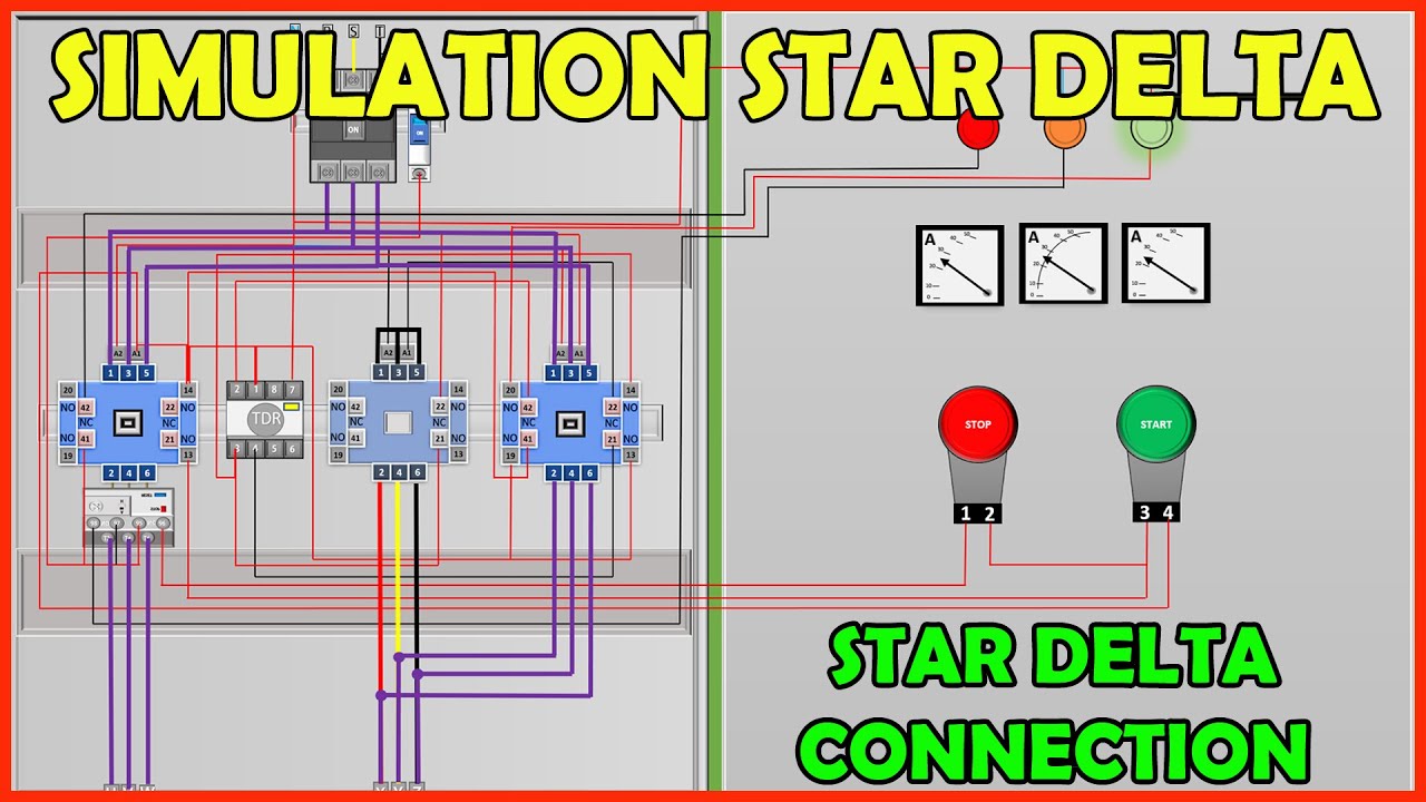 STAR DELTA CONTROL DIAGRAM - YouTube