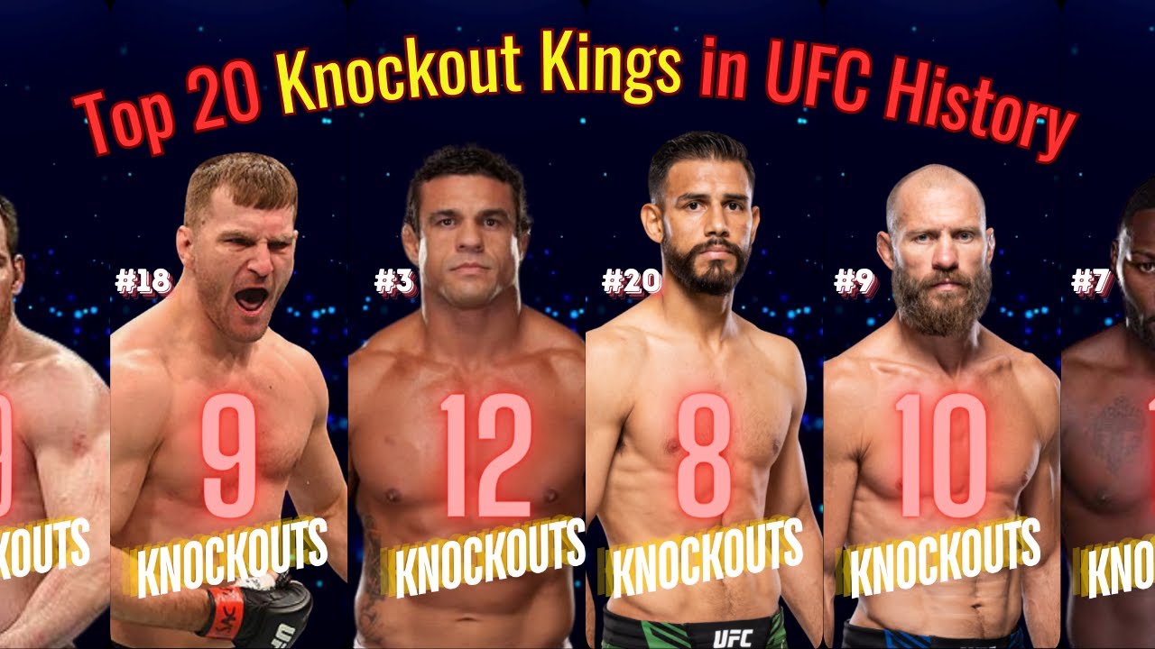 Top 20 UFC Fighters with the Most Knockouts | Best UFC Strikers MMA ...
