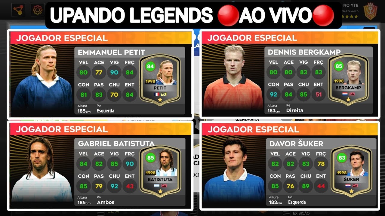 DLS 25 | UPANDO LEGENDS 🔴AO VIVO🔴 DREAM LEAGUE SOCCER 2025 - YouTube