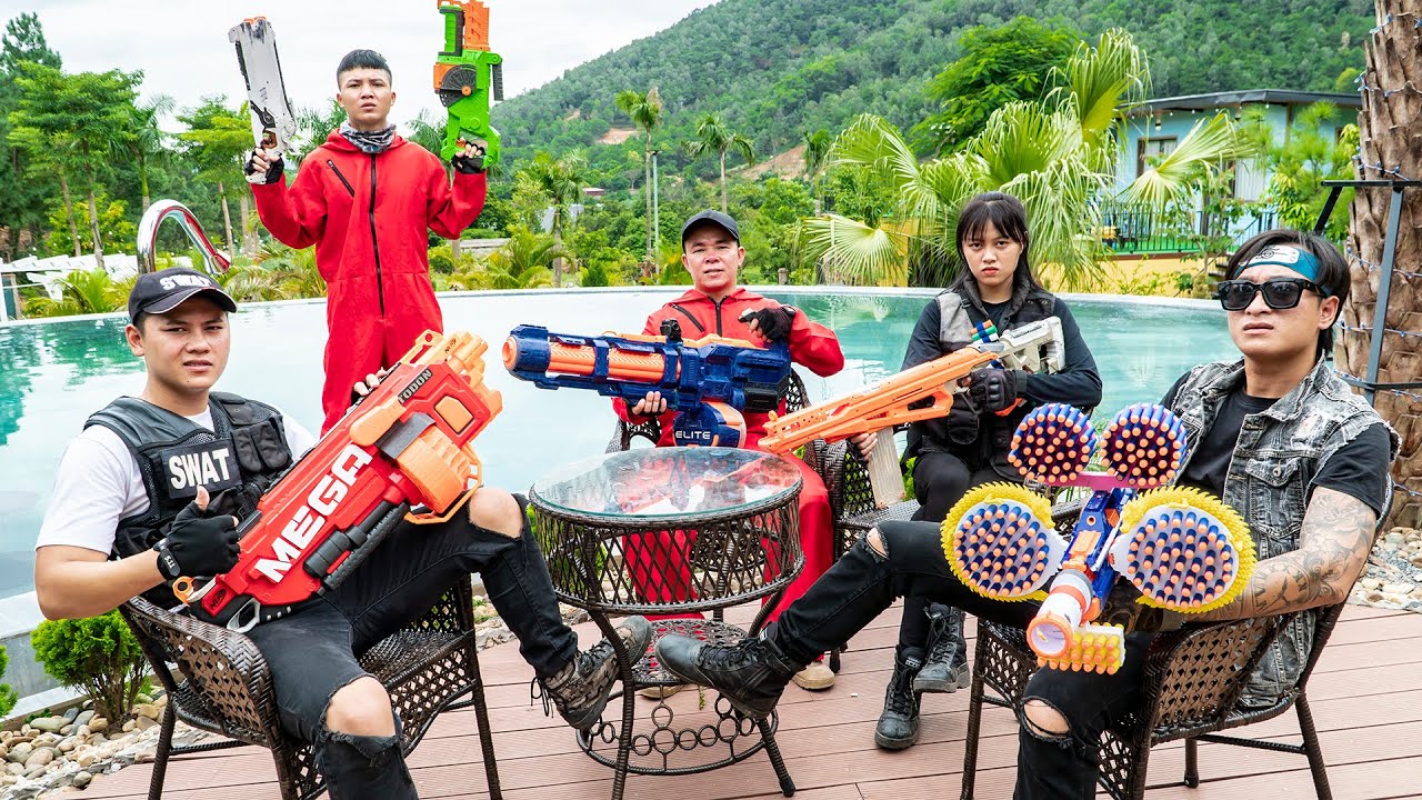 LTT Game Nerf War : The Expendables Warriors SEAL X Nerf Guns Fight ...