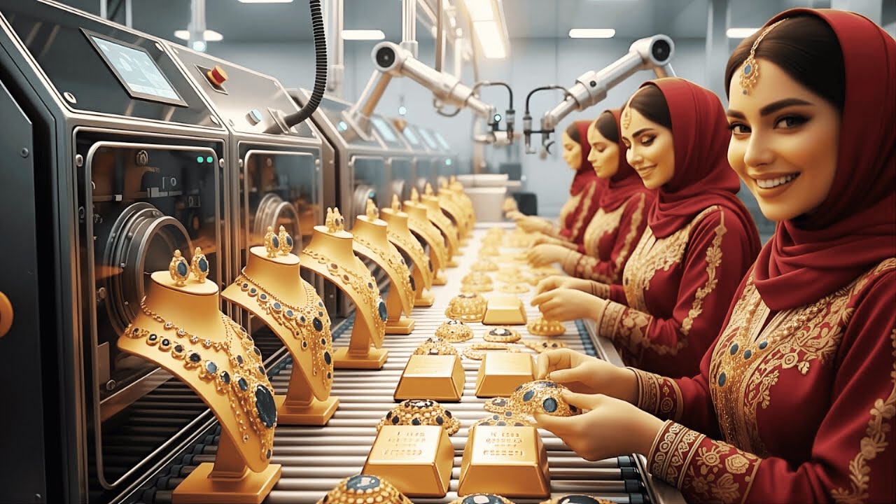 How 99 9% Gold Jewelry is Made – Inside Dubai Gold Factory & How Gold ...