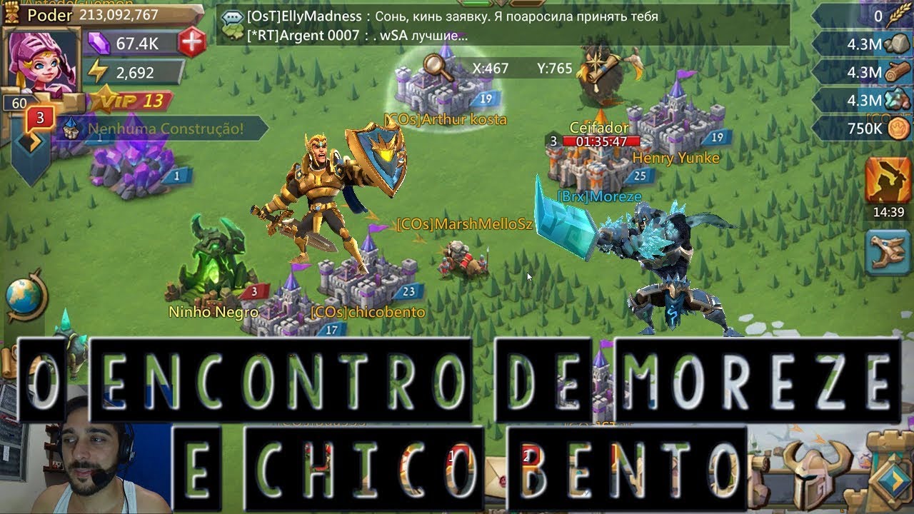 O GRANDE ENCONTRO DE MOREZE E CHICO BENTO - LORDS MOBILE - YouTube