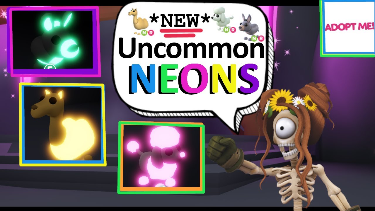*NEW* UNCOMMON NEONS + TRICKS 💕Adopt Me (Roblox) - YouTube