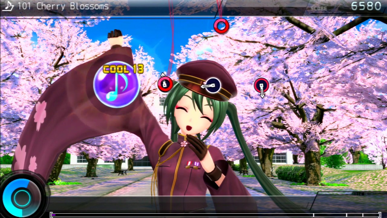 Project Diva F 2nd [ENG Edit] 101 Cherry Blossoms [7.5★ PERFECT] - YouTube