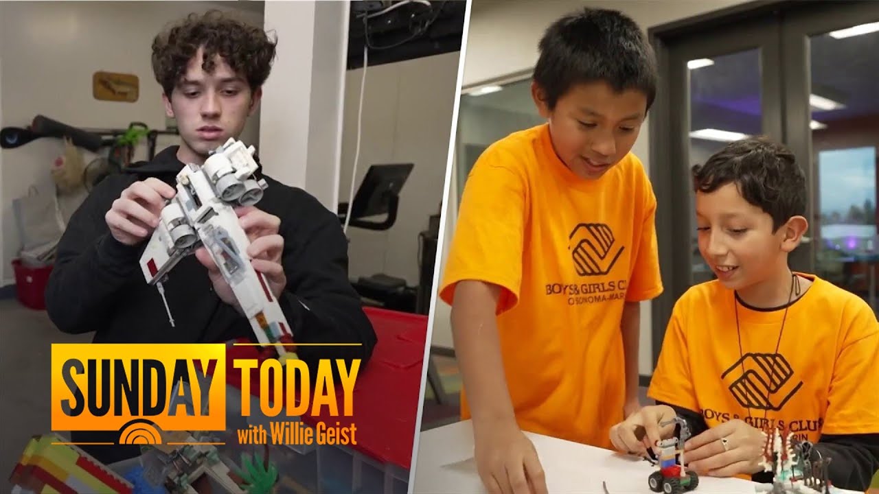 Teen collects discarded Lego sets to donate to kids in need - YouTube