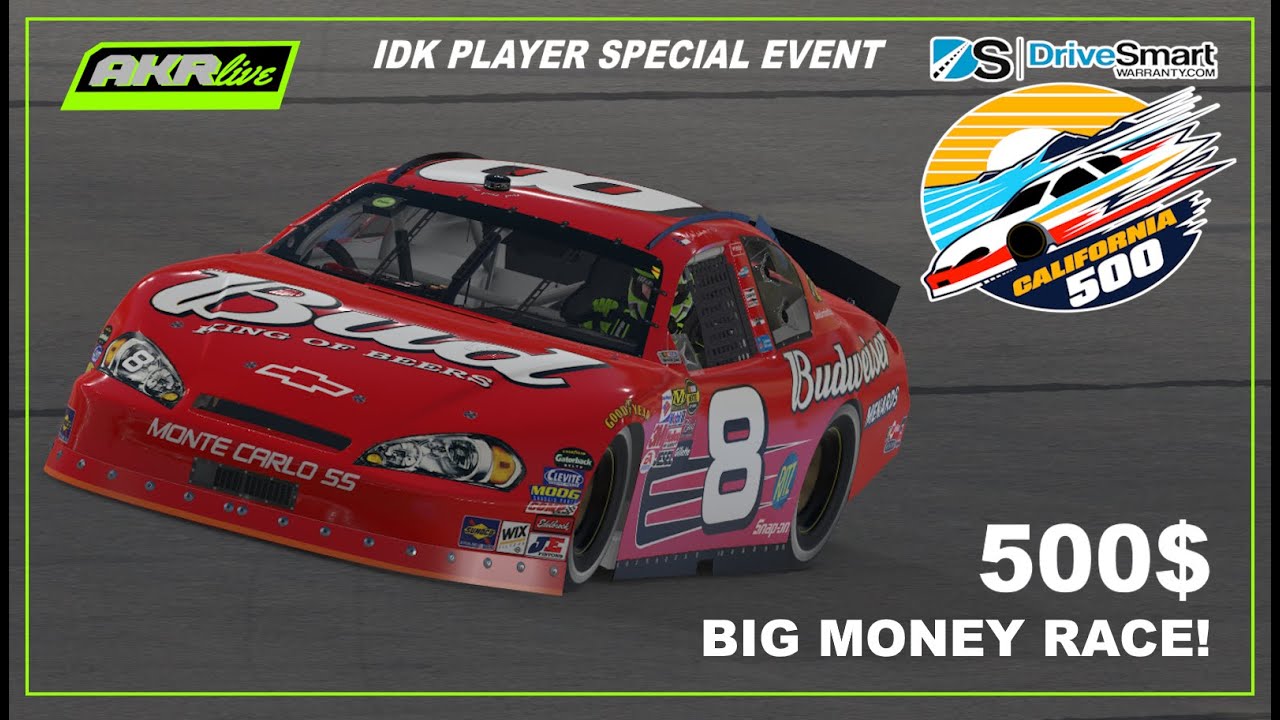 Live iracing IDK Player DRIVESMART CALIFORNIA 500 NASCAR Cup Series Gen ...