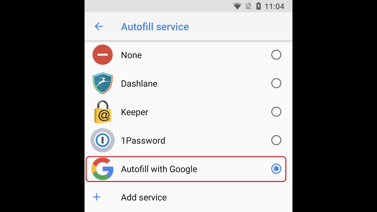 How to change autofill service on Samsung phone - YouTube