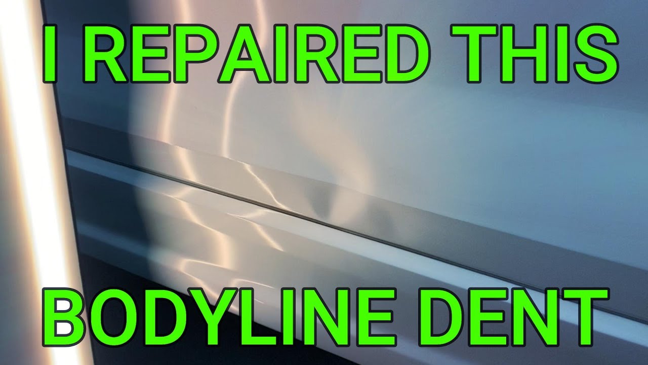 Fixing a Nasty Bodyline Dent on an Audi Q2 Door | PDR Technique - YouTube