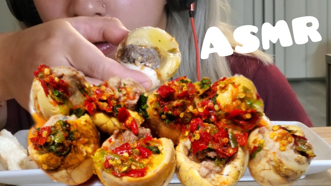 ASMR SPICY BALUT *CHICKEN EMBRYO (EXOTIC DELICACY FOOD) EATING SOUNDS ...