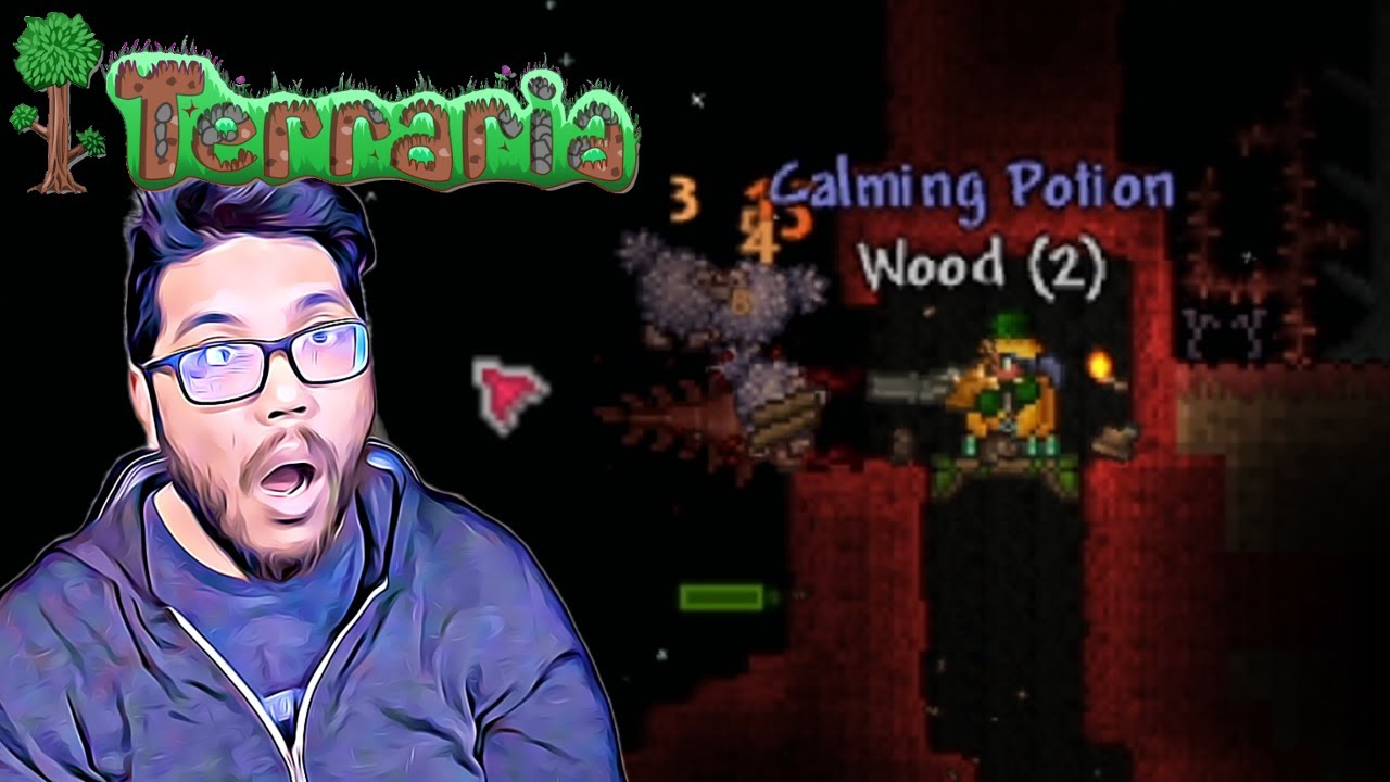 We found a CRIMSON LIVING TREE DUNGEON! (Terraria Zenith Seed Legendary ...