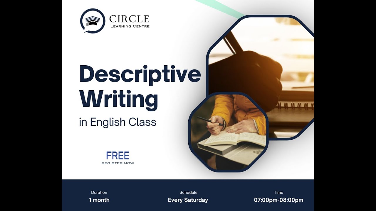 Descriptive Writing in English Course Ads - YouTube