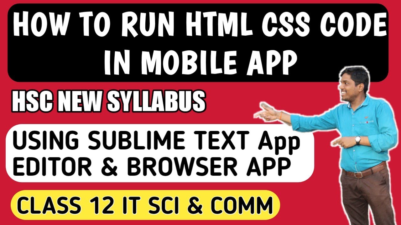 How To Run Html Code In Mobile App Using Sublime Text Editor And how-to-run-html-code-in-mobile-app-using-sublime-text-editor-and