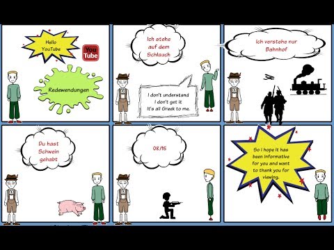 Learn German: German idioms - Redewendungen - YouTube