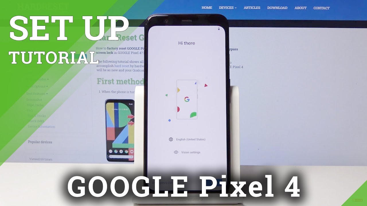 How to Set Up GOOGLE Pixel 4 - Activation Process - YouTube