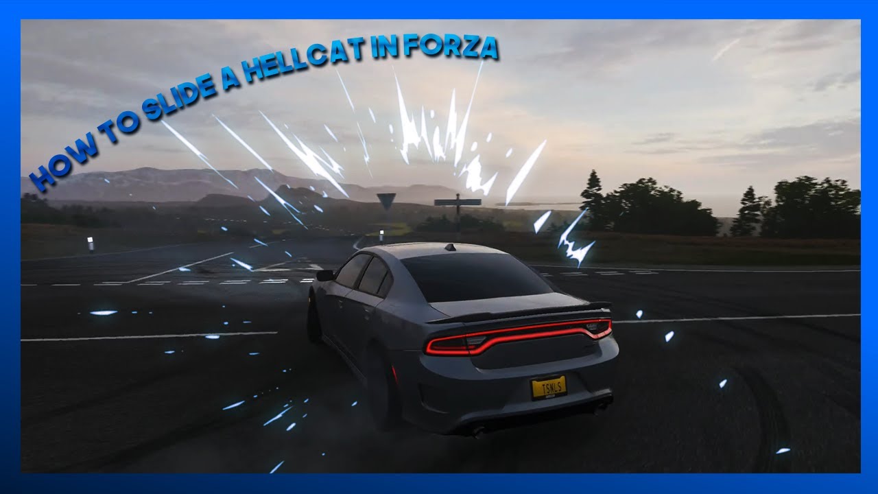 How to slide a hellcat in forza horizon - YouTube