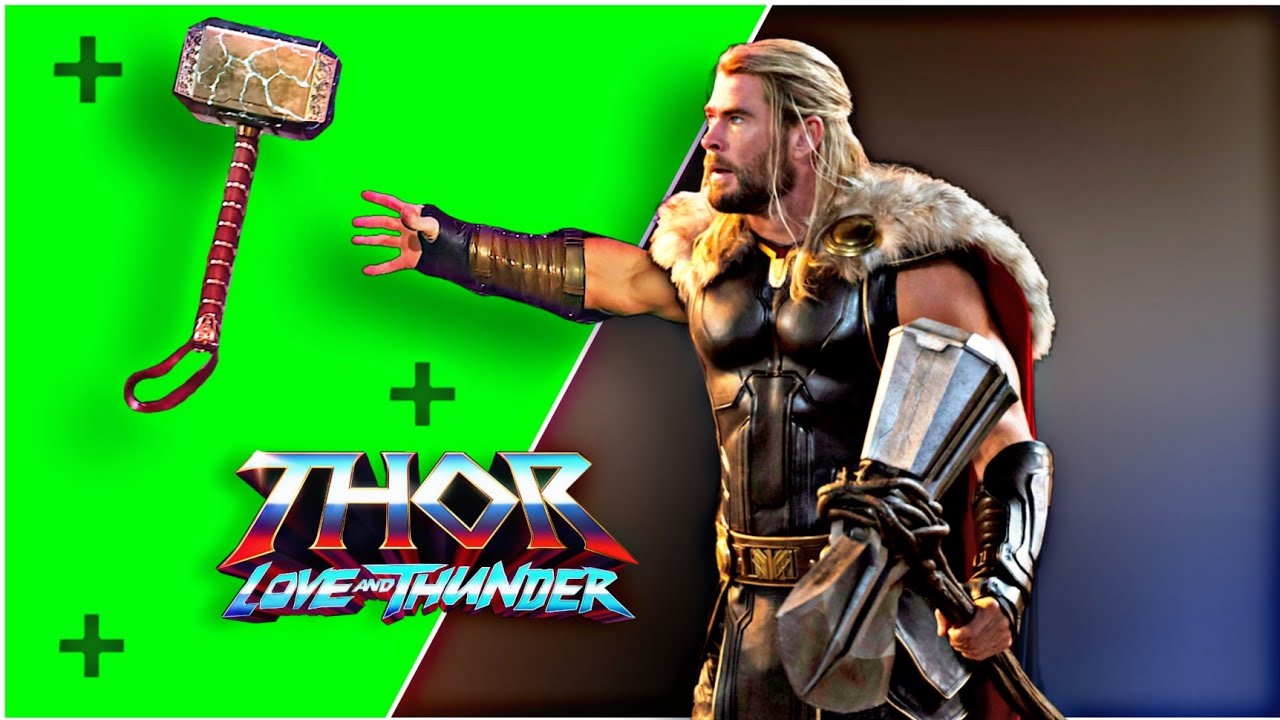 Thor Love and Thunder Green Screen | Mjolnir Green screen - YouTube