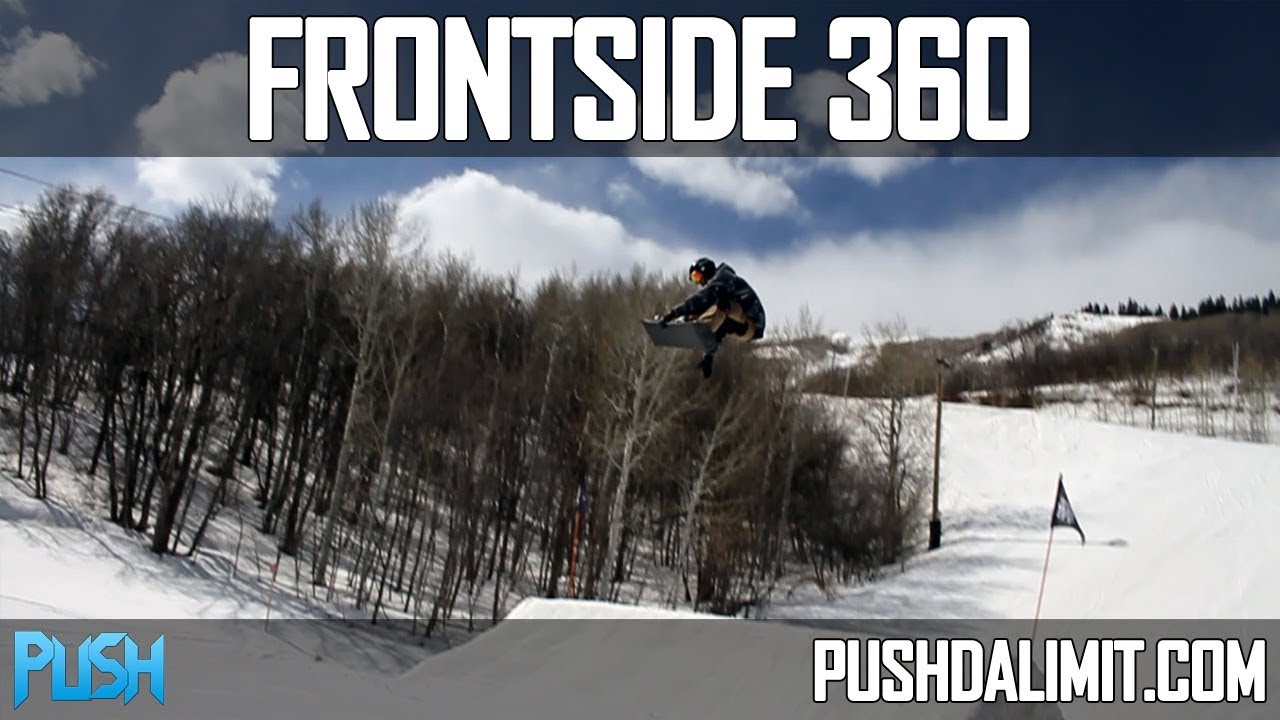Frontside 360 on a Snowboard (Slow Motion) - PUSH - YouTube