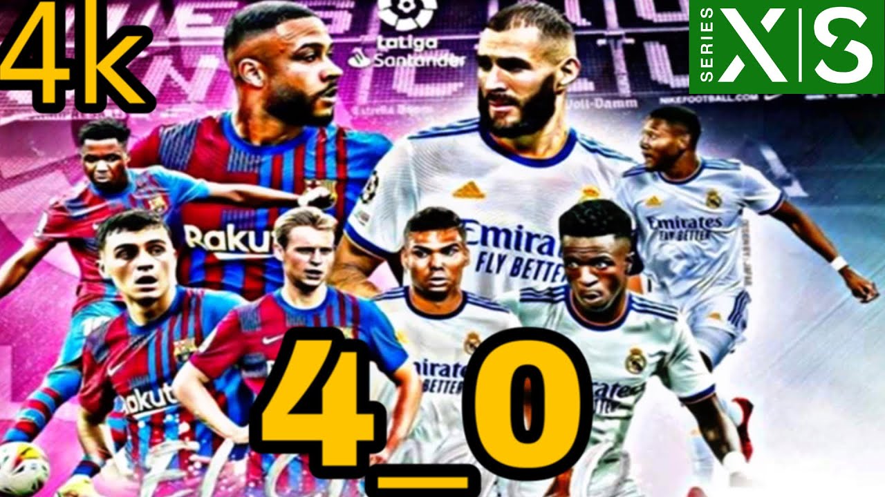 كلاسيكو الارض!! بين(برشلونة~ريال مدريد) البرشا يقسو على ريال مدريد ...