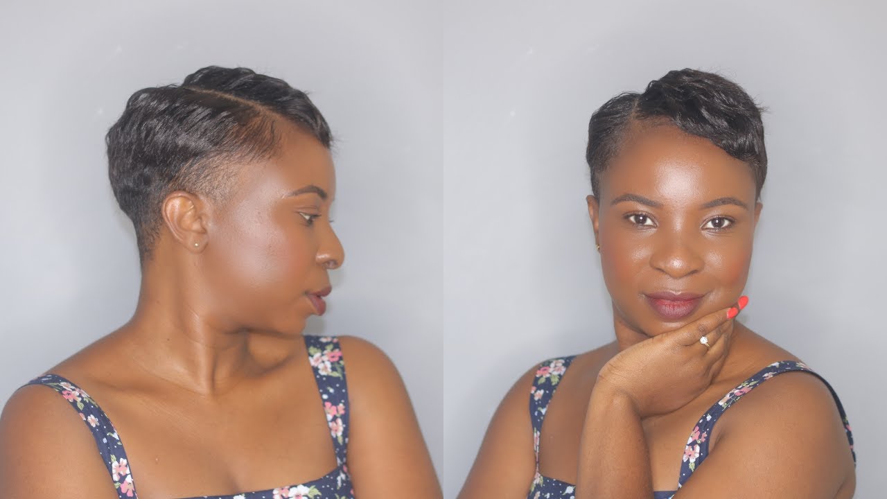 Relaxer, Mold and Style Pixie Cut | South African YouTuber - YouTube