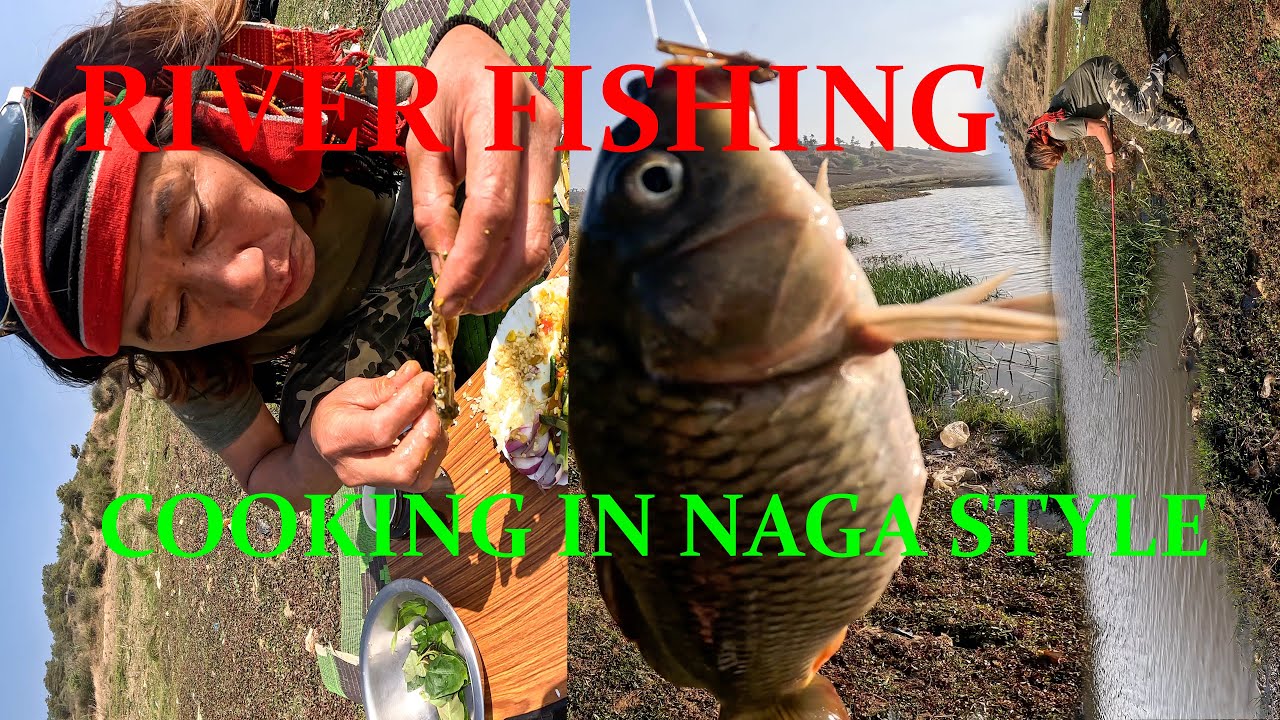 River Fishing || Fresh Catch || Cooked In Naga Style ||Naga Fish Curry ...