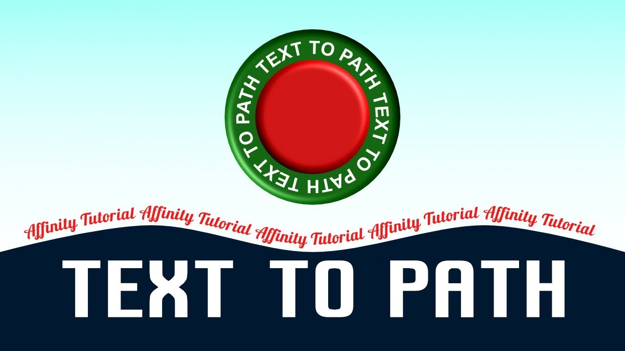 How to create text to path in Affinity Publisher - YouTube