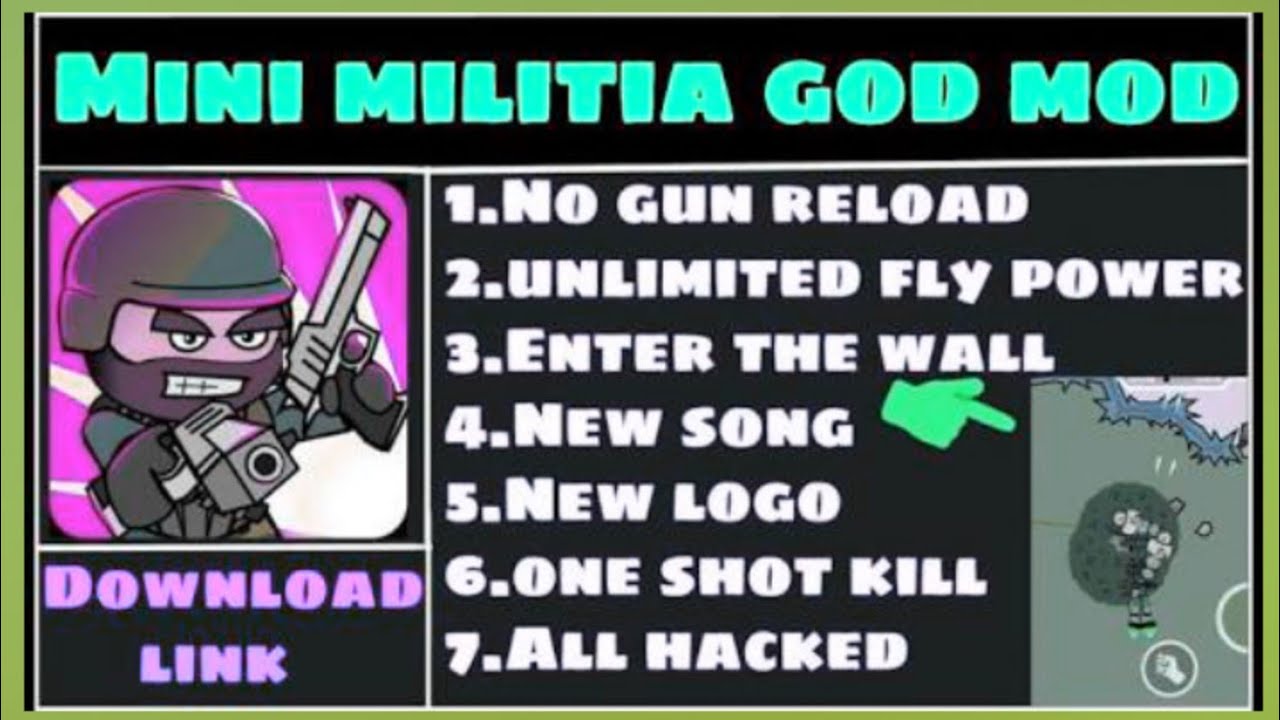 Mini Militia God mod - YouTube