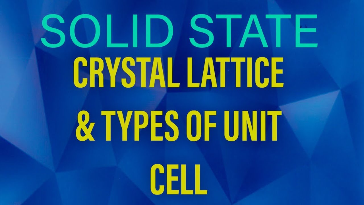 SOLID STATE-PART-2 ( CLASS-12, CHAP-1)structure of solid/crystal ...