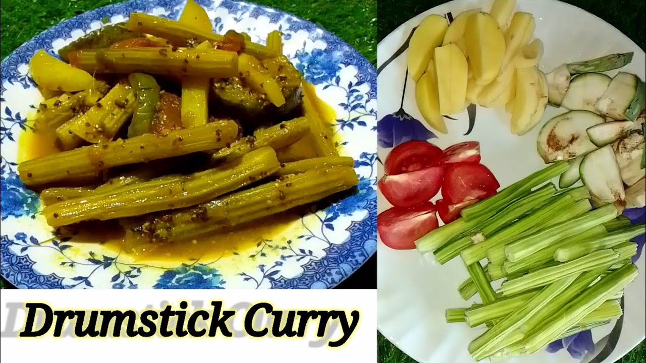 সজনে ডাটা আলুর নিরামিষ রেসিপি l sojne data recipe bengali l Drumstick ...