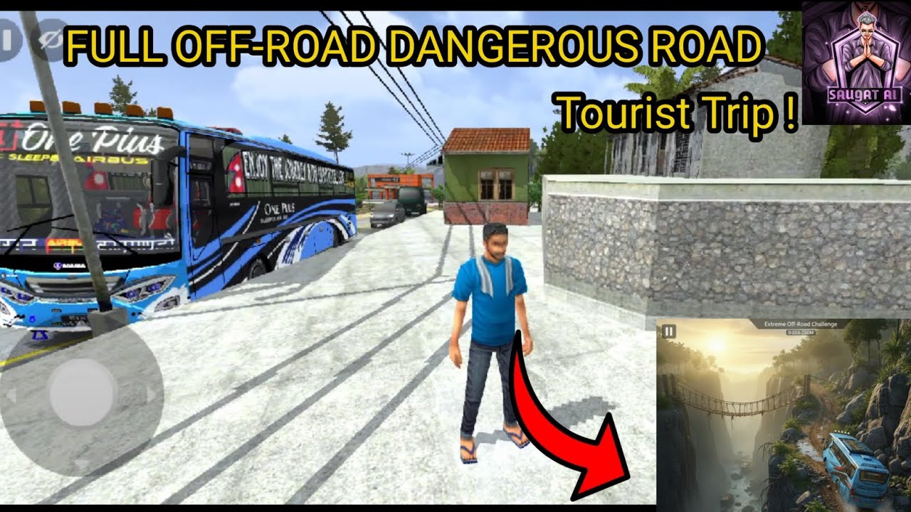 Full Off-Road Dangerous Road: Tourist Trip in One Plus Sleeper Airbus ...