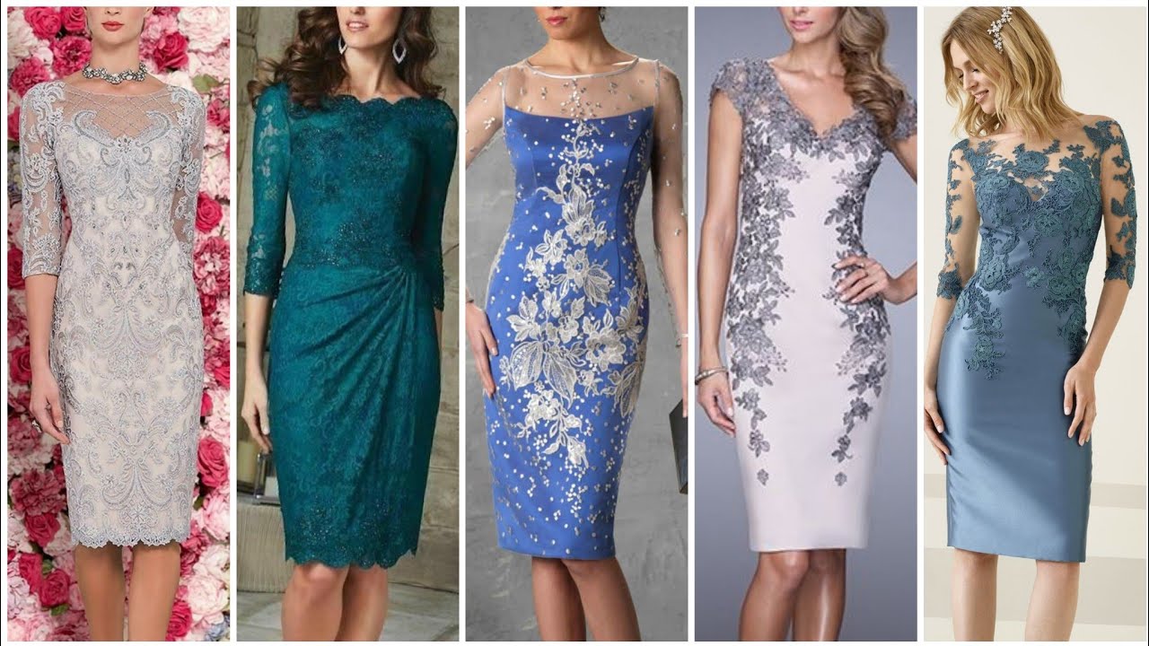 Very Attractive And Classy Lace Decorated Mother Of The Bride Dresses ...