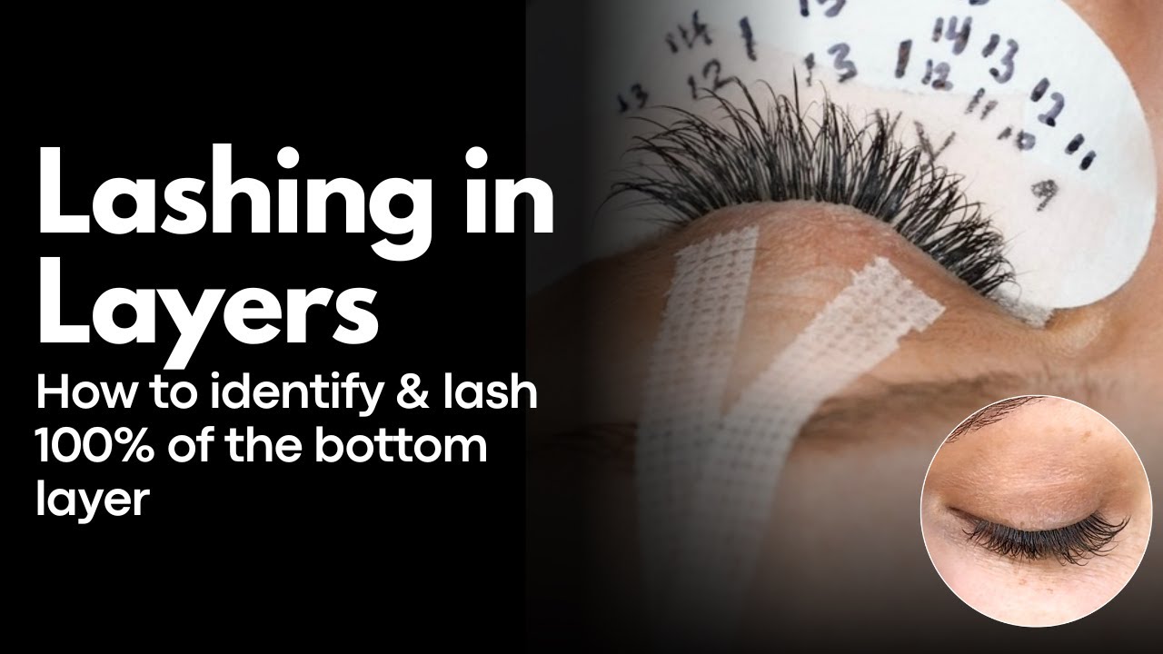 Lash Extension Tutorial: Lashing in Layers / How to get bottom layer ...