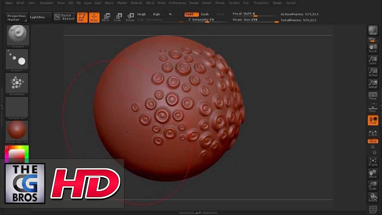 CGI 3D Tutorial : "Custom Alphas in zBrush" by - 3dmotive - YouTube