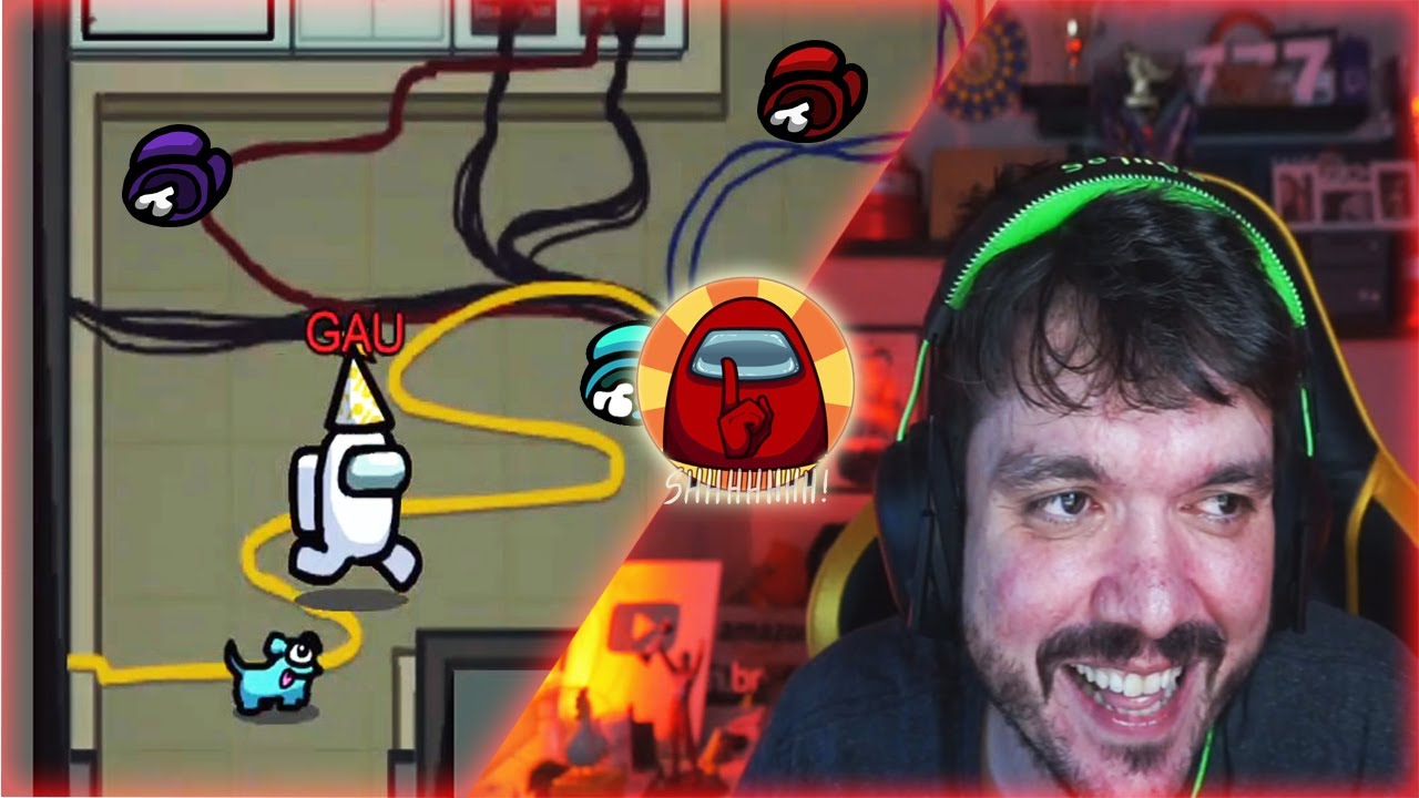 GAULES FEZ SUA MELHOR PARTIDA COMO IMPOSTOR NO AMONG US! E DA RISADA E ...
