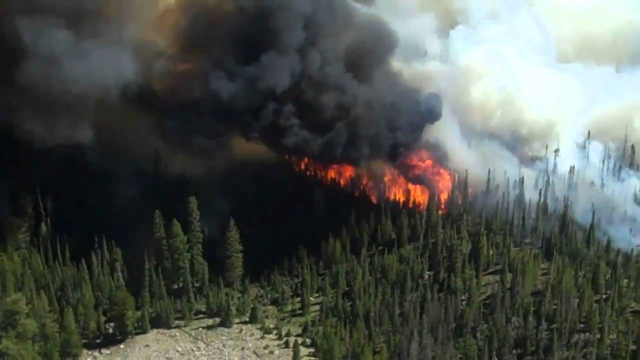 Aerial Survey Banner Fire Near Stanley, ID - YouTube
