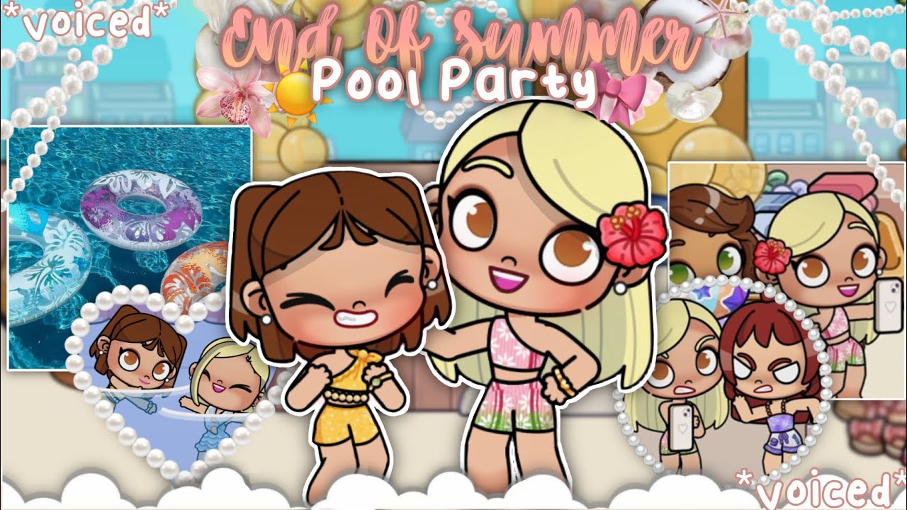End of Summer Pool Party!🐾☀️🎀|| *Voiced🔊|| Avatar World Family Roleplay ...
