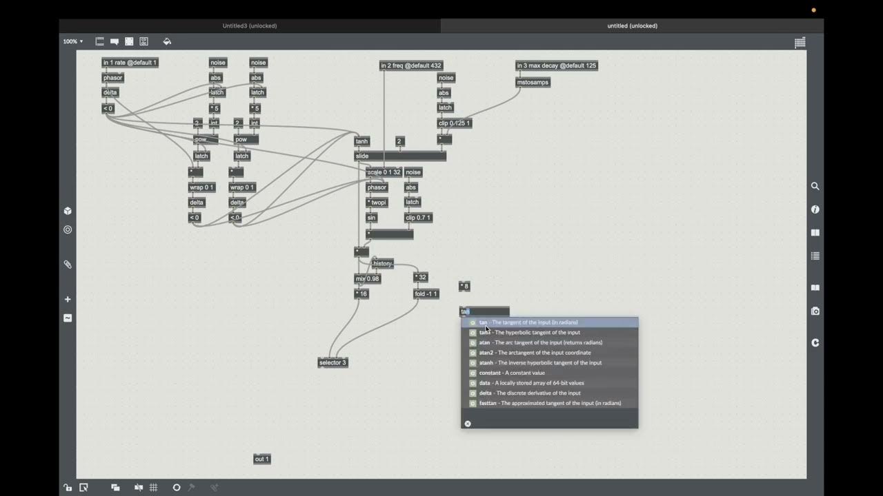 HardGabb - live patching in MAXmsp - YouTube