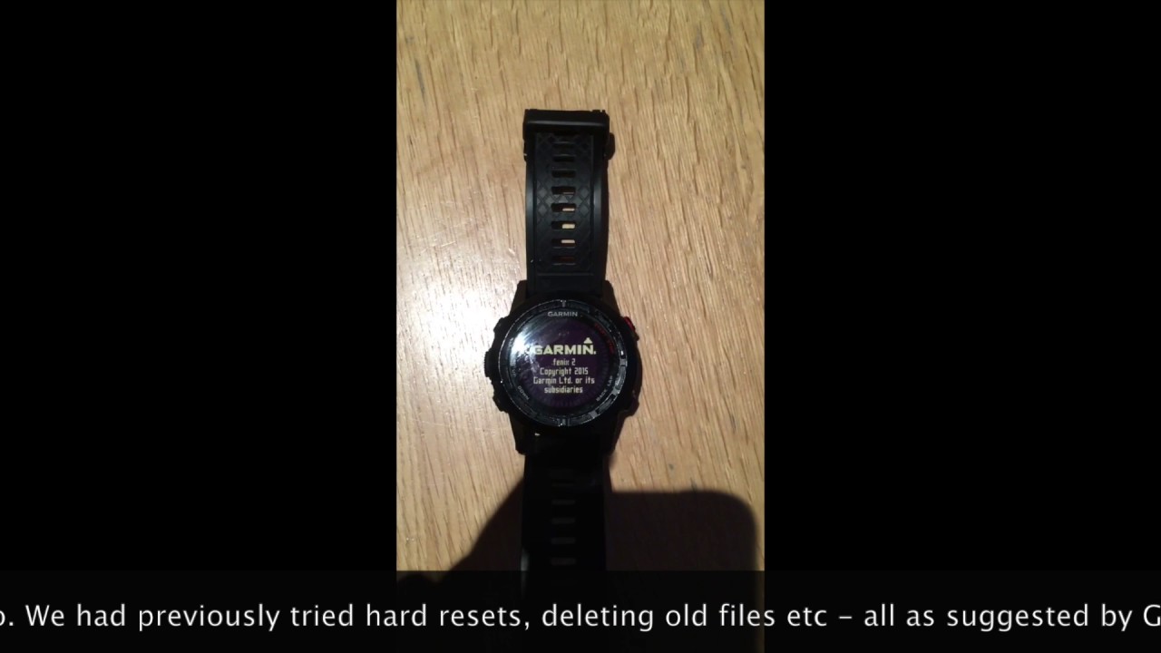 Garmin Fenix 2 Battery & Software Fault - YouTube