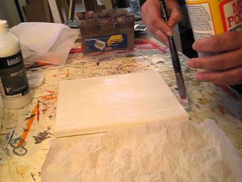 Texture With Tissue Paper - Youtube