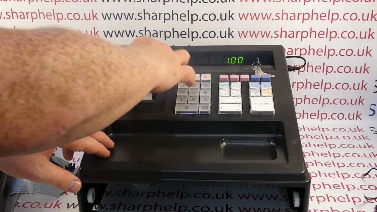 How To Fix Sharp XE-A137 Printer Fault Black Blocks Appearing On Till ...