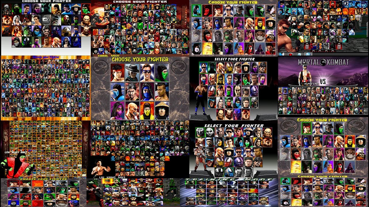 Mortal Kombat -All MKP Select Screens- from 2007 to 2017 (Alberto Blaze ...