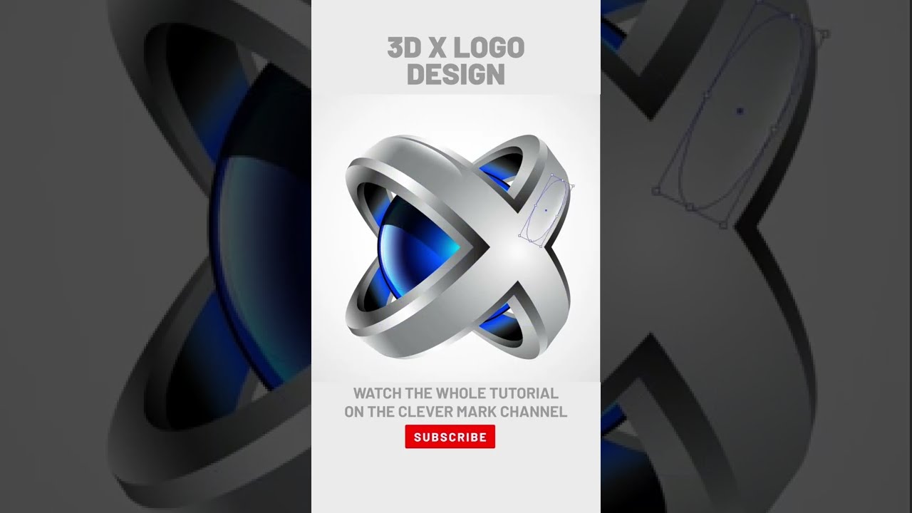 X 3d Logo Design