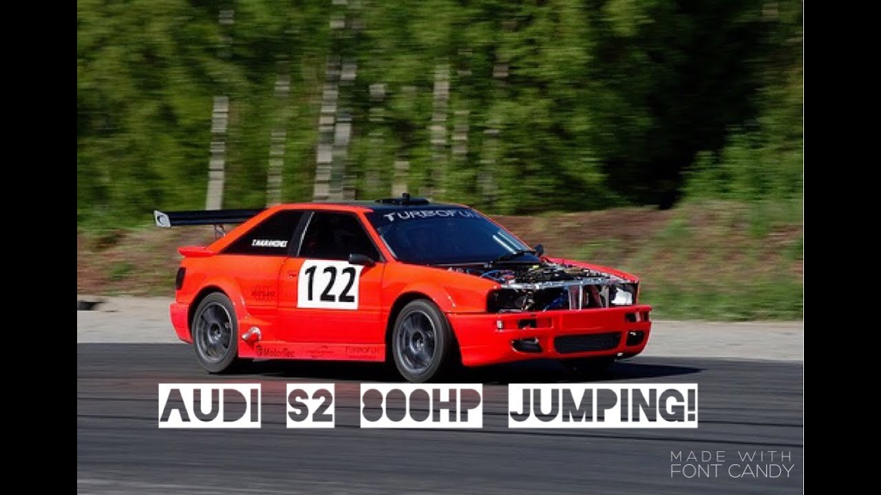 Audi S2 800HP Powerful Launch!! [Jumping Car] - YouTube