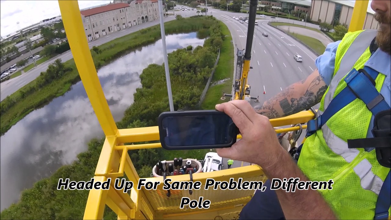 Interstate Tower Lighting Repair - YouTube