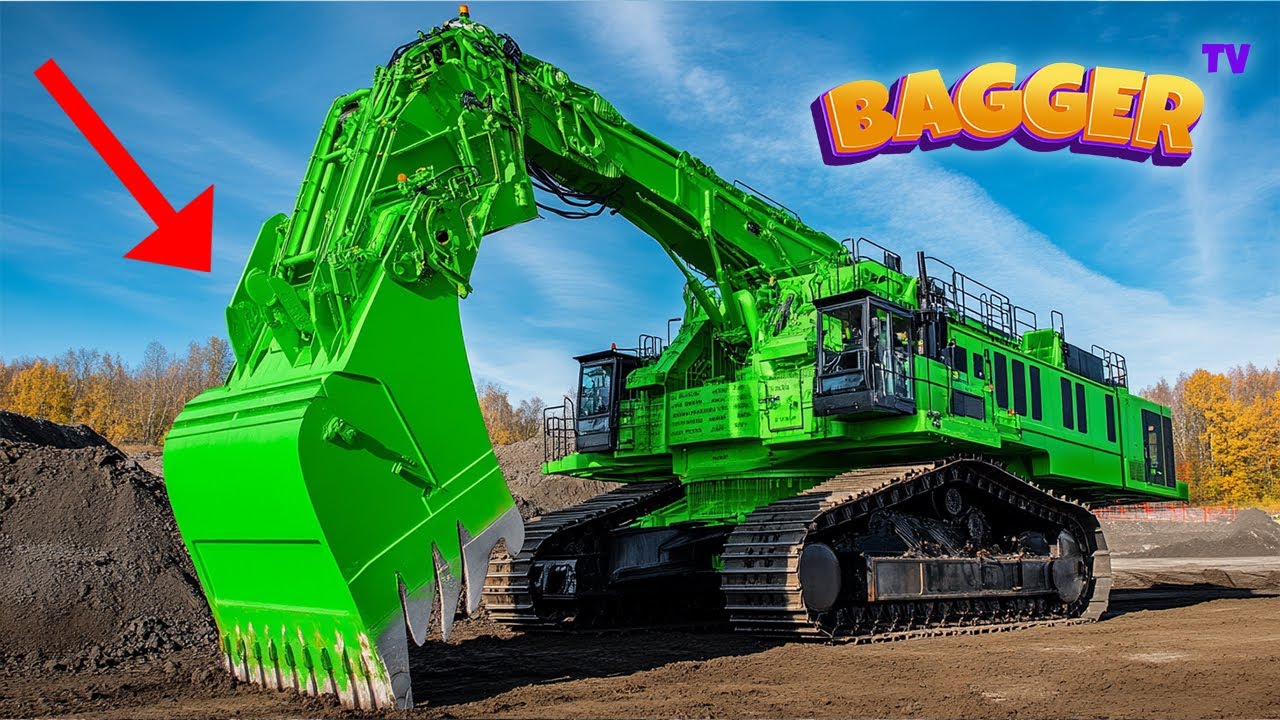 🦺 Bagger Im Einsatz 👷 Super Bagger für Kinder, Kipplaster, Radlader ...