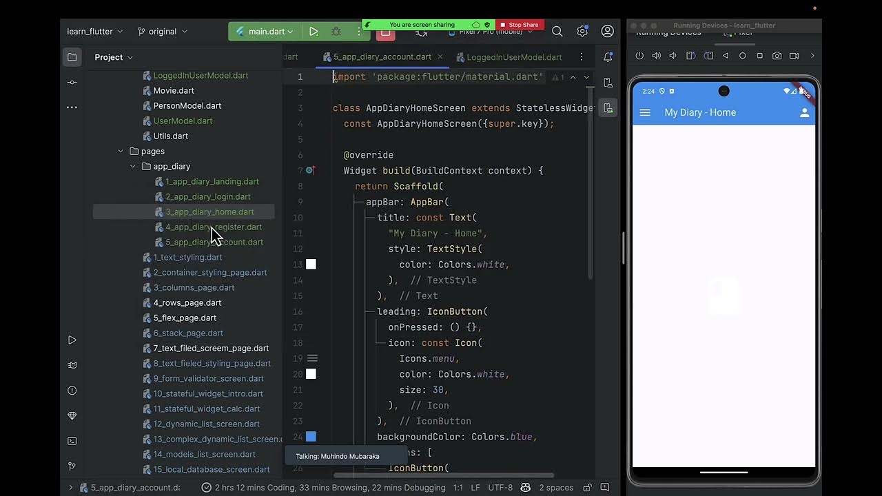 PART 5 - Complete Local Diary App Flutter Sqflite - YouTube