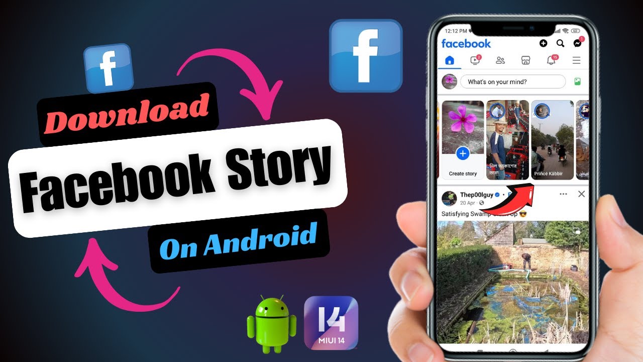 How To Download Facebook Story On Your Gallery - YouTube
