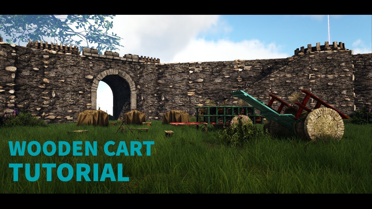 Wooden Cart Tutorial | Building Solutions | Ark Survival Evolved - YouTube