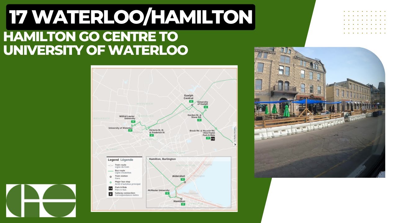 GO Transit 17 Waterloo/Hamilton - Hamilton GO Centre To University Of ...
