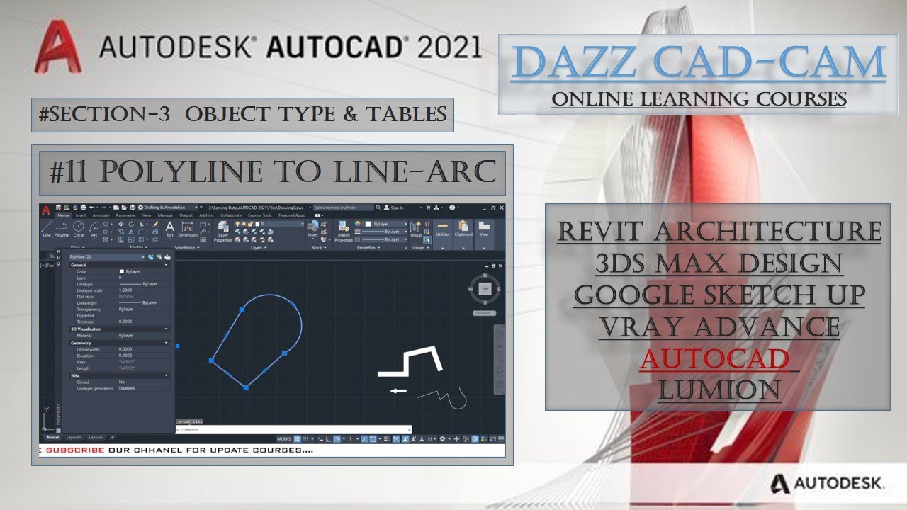11 HOW TO CONVERT POLYLINE TO LINE IN AUTOCAD 2021 AUTO CAD 2021 11 HOW TO CONVERT POLYLINE TO LINE IN AUTOCAD 2021 AUTO CAD 2021